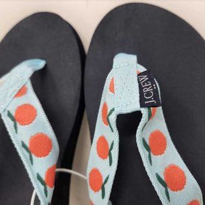 J. Crew Factory | Shoes | New Womens 8 J Crew Factory Embroidered Flip ...